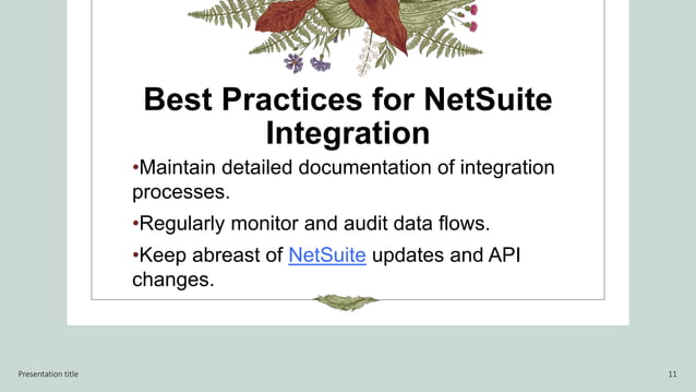 NetSuite API and EDI integration | PPT