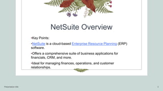 NetSuite API and EDI integration | PPT