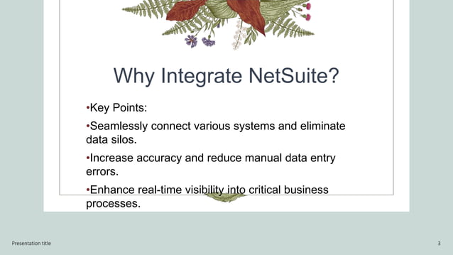 NetSuite API and EDI integration | PPT