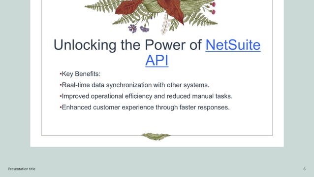 NetSuite API and EDI integration | PPT