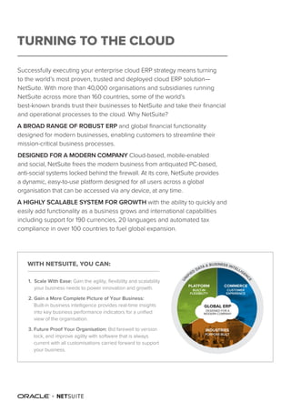 NetSuite corporate brochure | PDF
