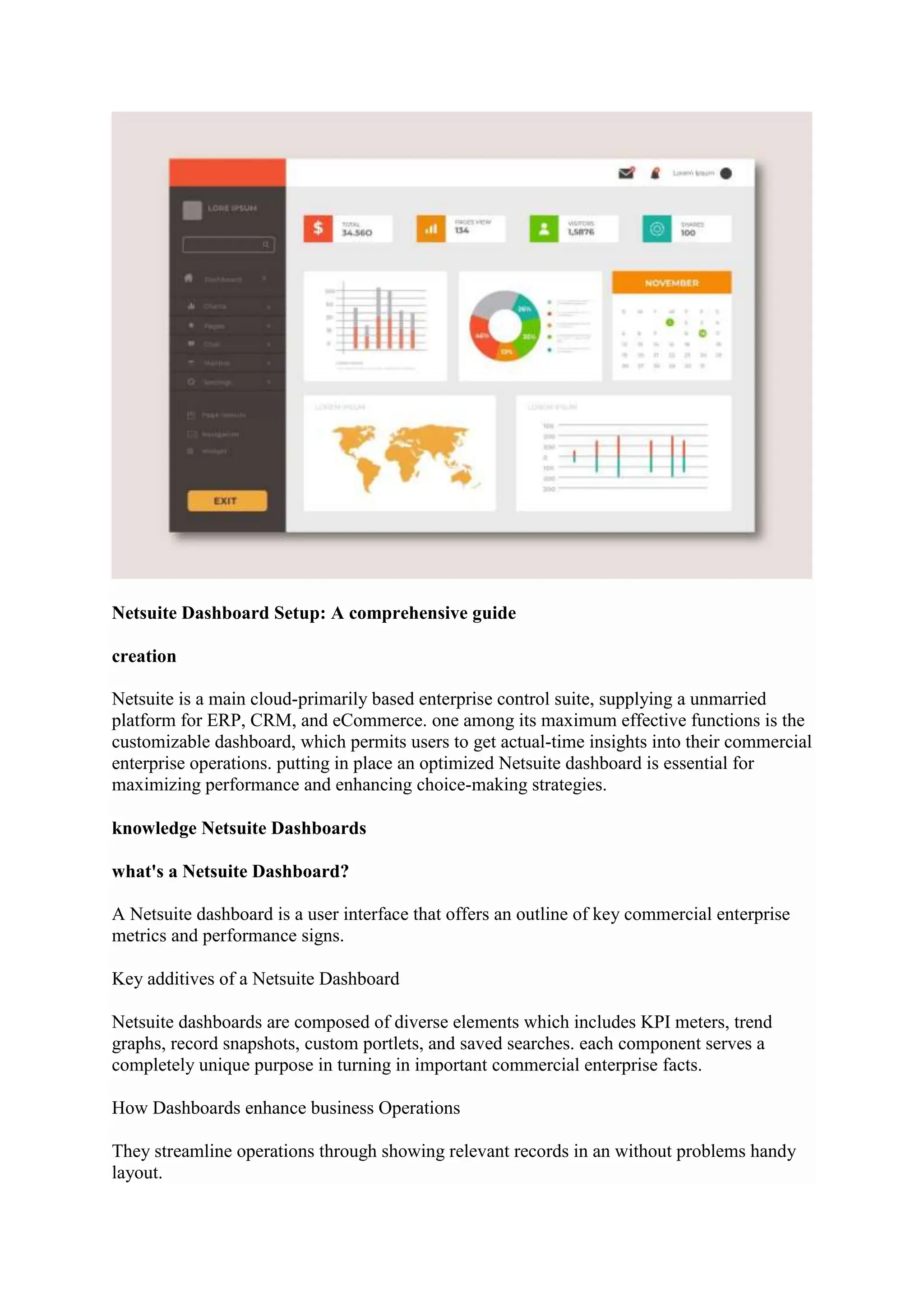 Netsuite Dashboard Setup - circular Edge | DOCX