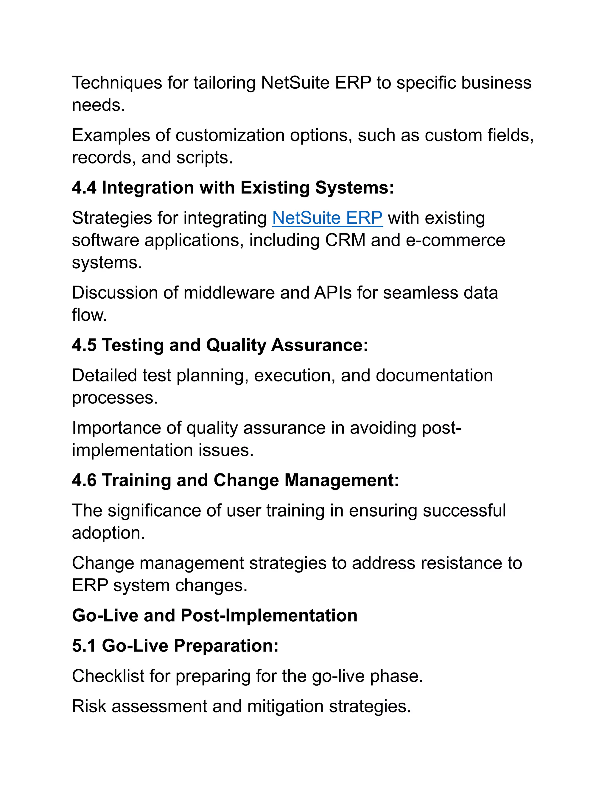 Netsuite ERP Implementation | PDF | Computing | Technology & Computing