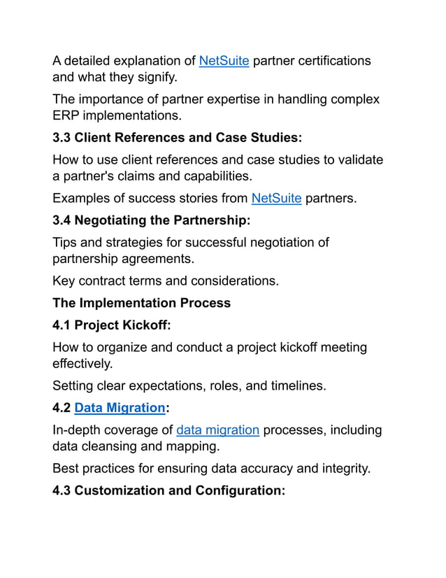 Netsuite Erp Implementation Pdf Computing Technology And Computing