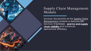 NetSuite ERP Modules Guide | List, Benefits, and Tips | PPTX