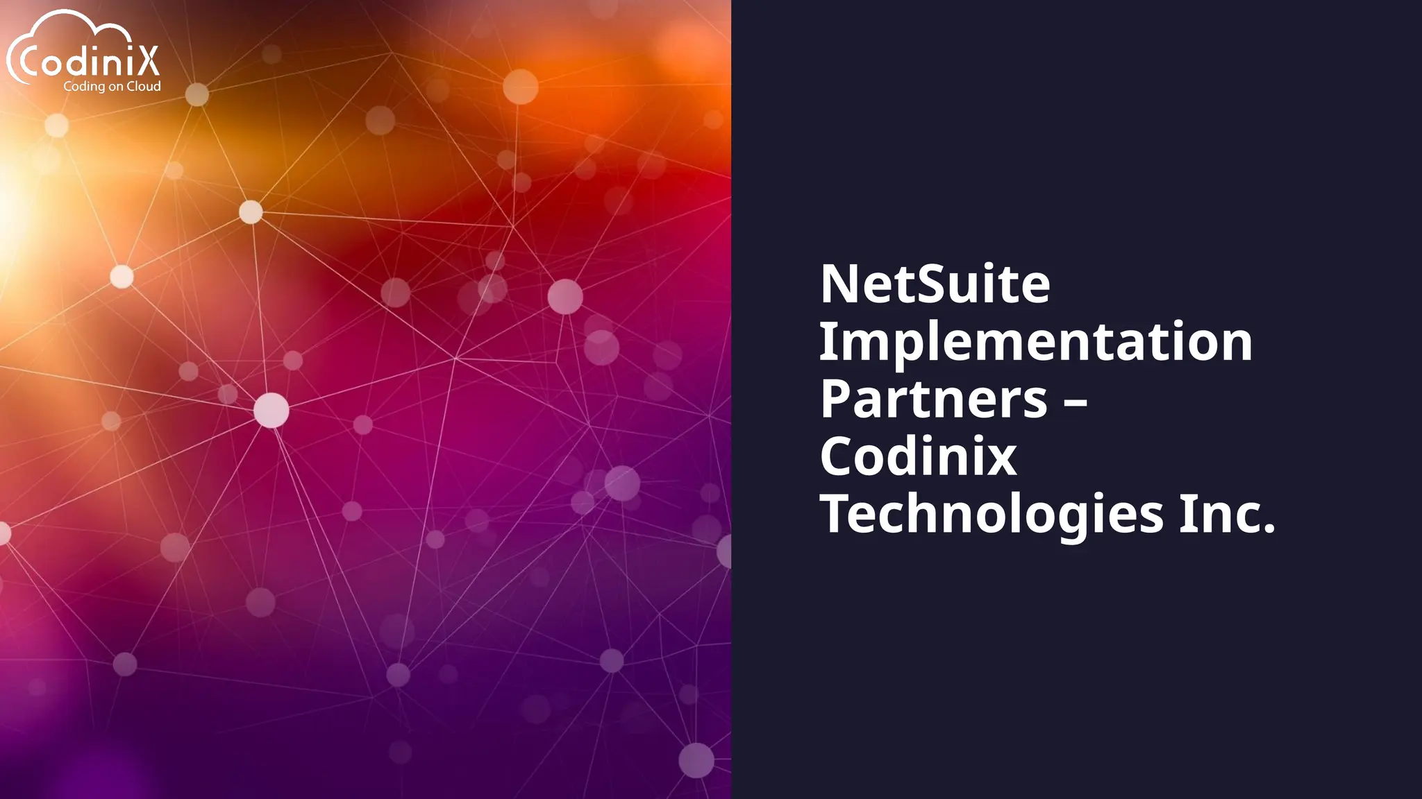 NetSuite Implementation Partners - Codinix Technologies | PPT
