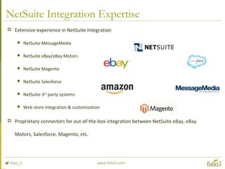 NetSuite Integration Solutions - Folio3 | PPT