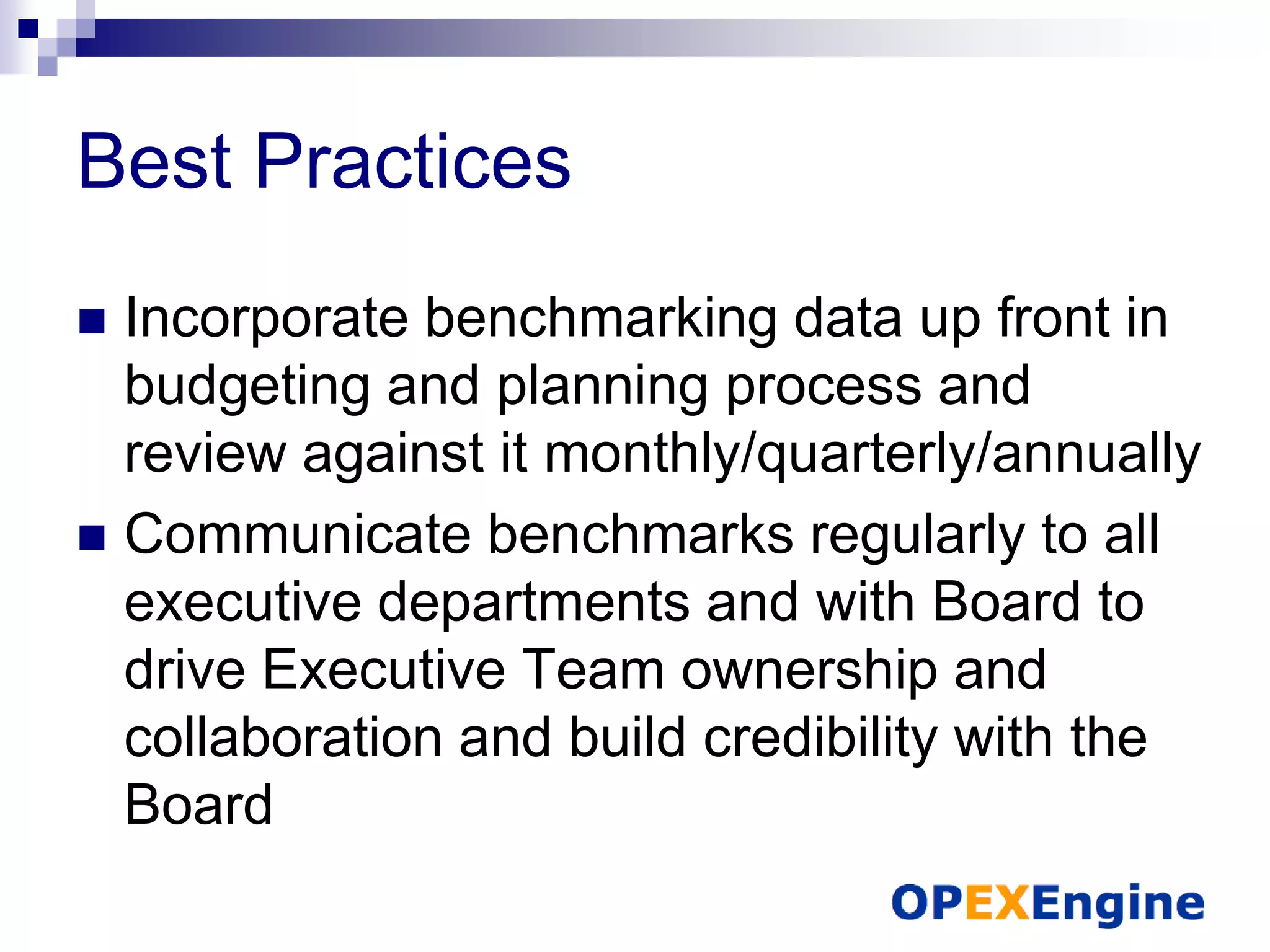 Benchmarking in a SaaS World | PPTX