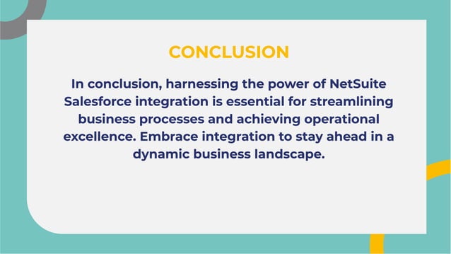 NetSuite Salesforce Integration | Boost Your Business Processes | PPT NetSuite Salesforce Integration | Boost Your Business Processes | PPT