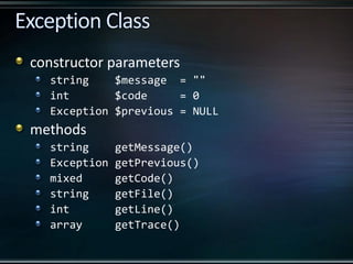 Exceptions in PHP | PPT