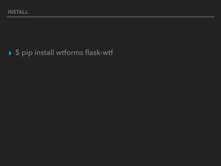 Python - Flask - miniapp - ignite | PPT