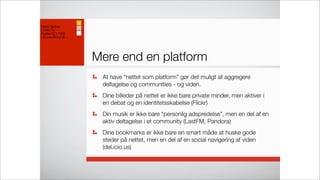 Nettets genkomst? | PPT