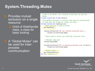 .Net Threading | PPT