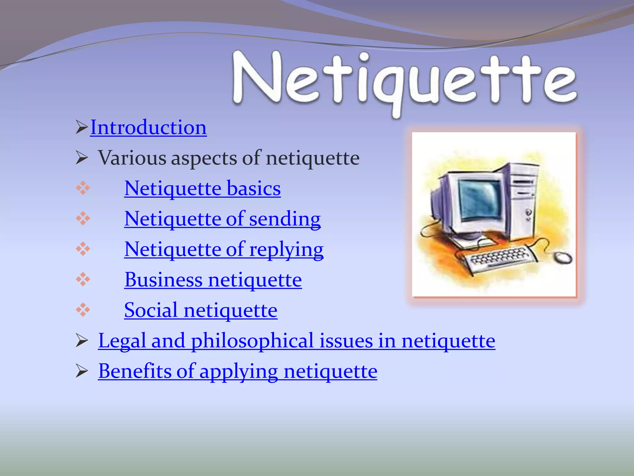 Nettiquette complete | PPTX