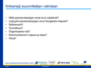 Tietoisku: Kotisivujen teko ja ylläpito | PPT