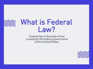 What You Need to Know About Federal Law | PDF