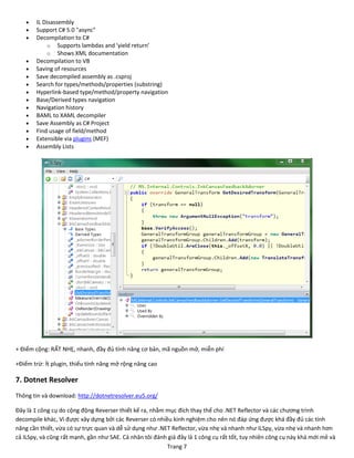Các công cụ cần thiết cho quá trình Reverse Engineering .NET (bản đầy ...