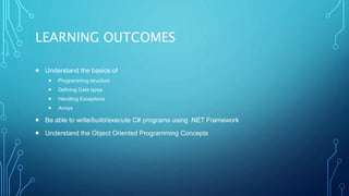NET Training series session for beginers | PPT