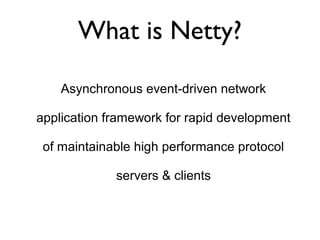 Building Netty Servers | PPT