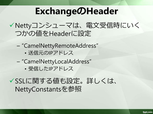 Apache Camel Netty component | PPT | Free Download