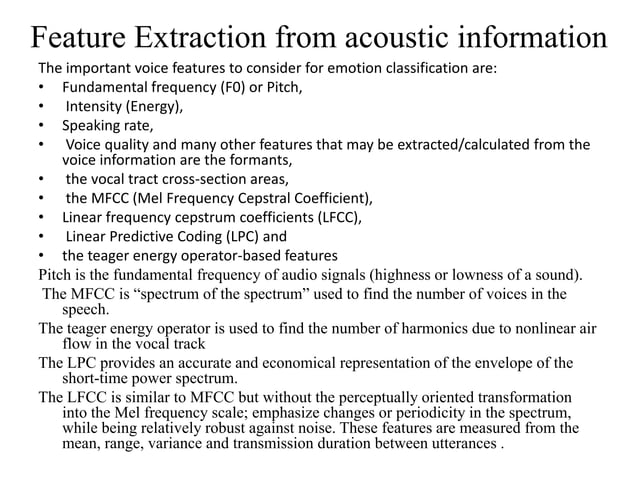 Emotion recognition using facial expressions and speech | PPTX