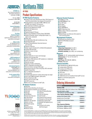 Net vanta 7060_data_sheet | PDF