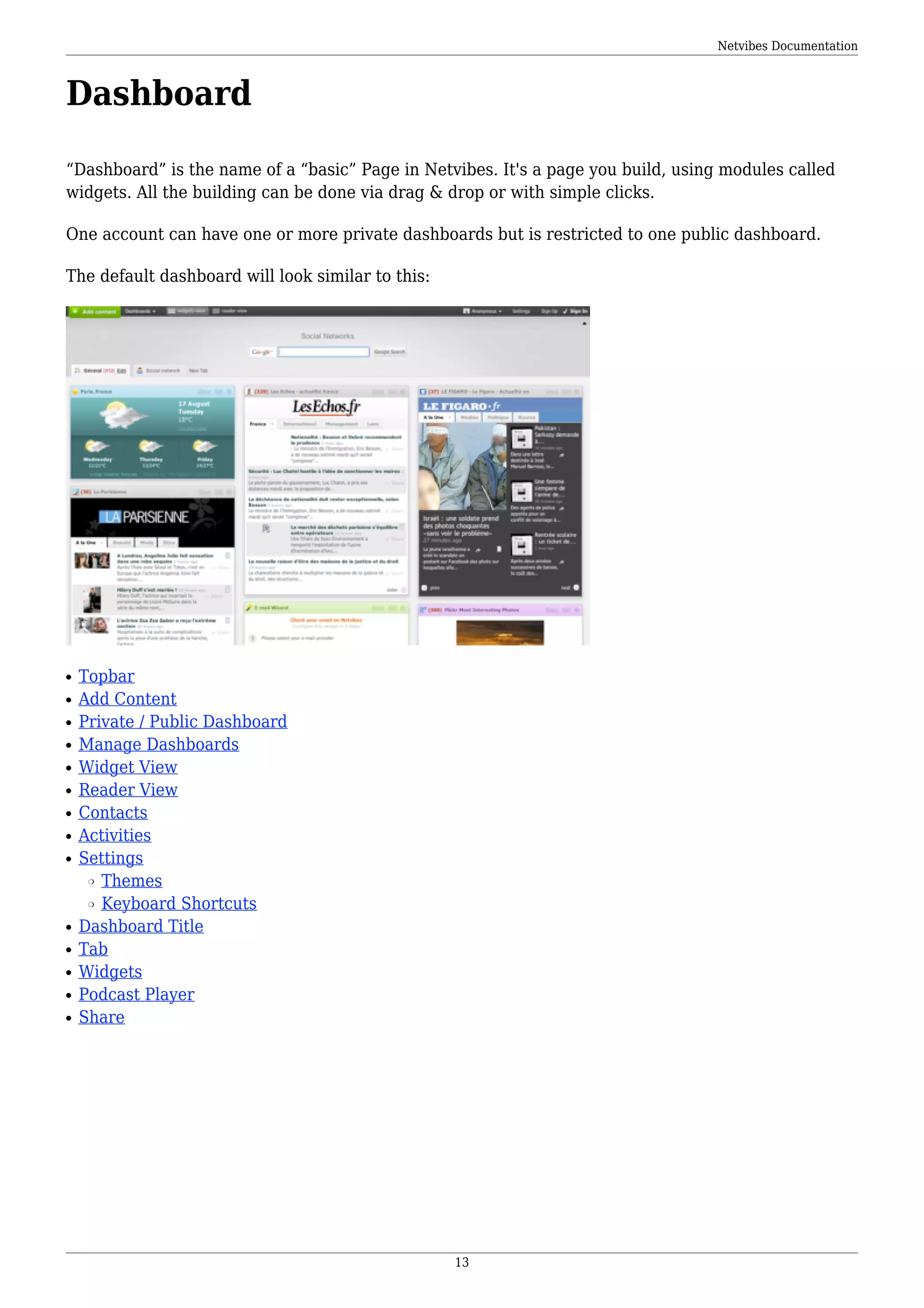 Netvibes user guide | PDF