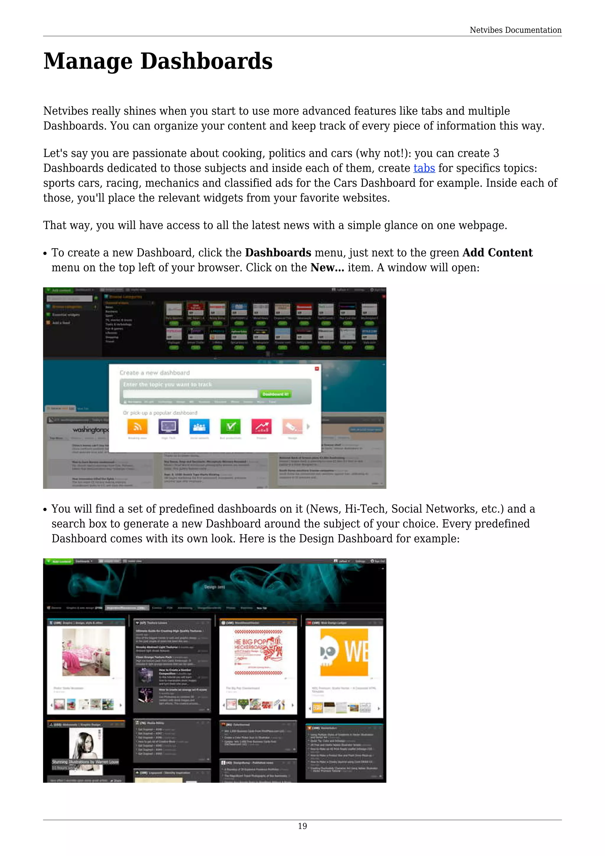 Netvibes user guide | PDF