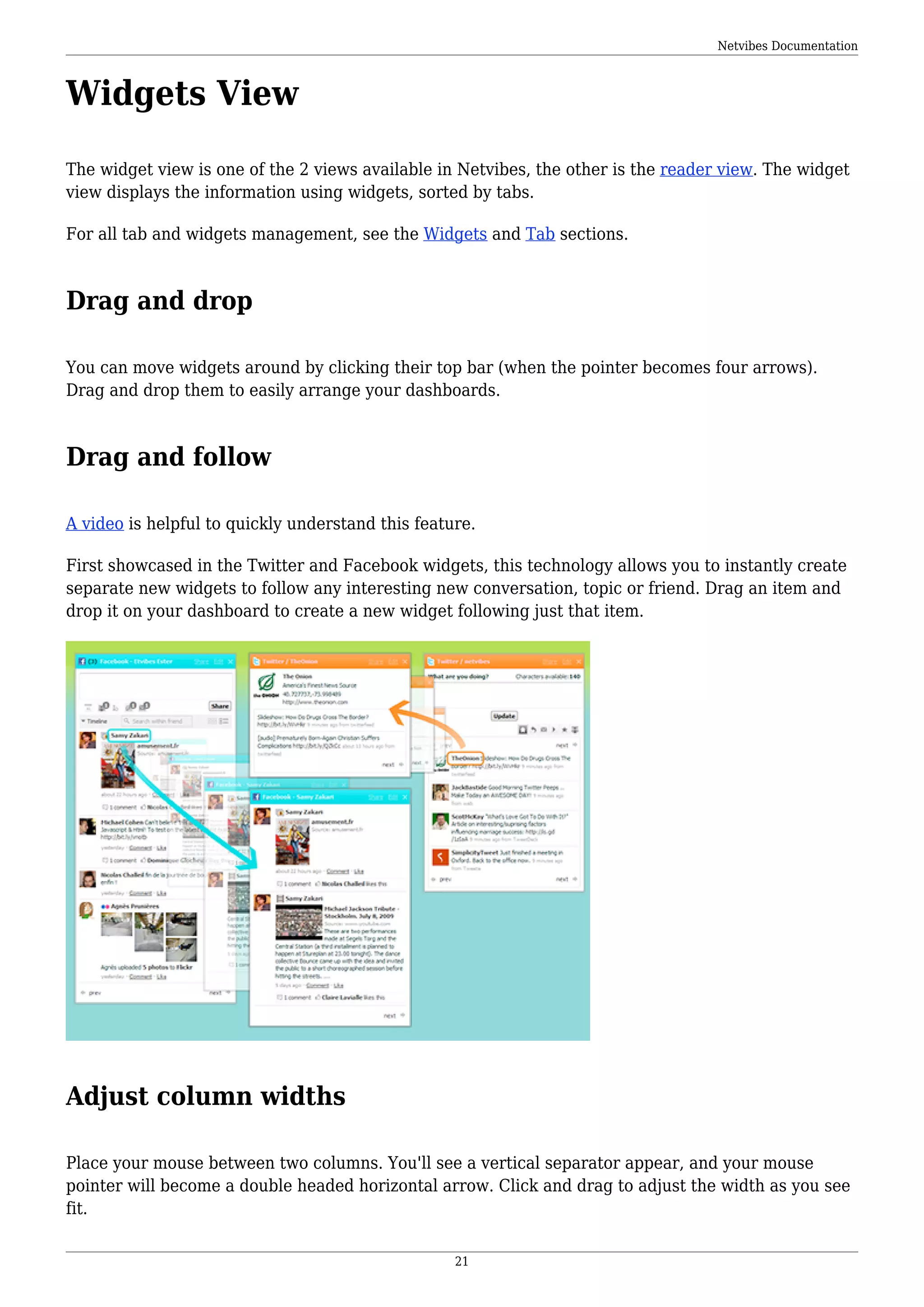 Netvibes user guide | PDF