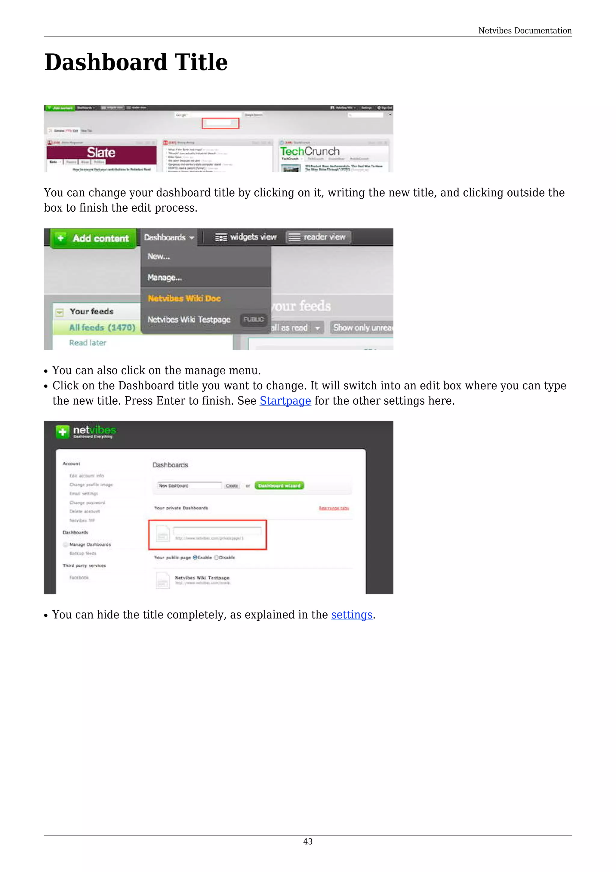 Netvibes user guide | PDF