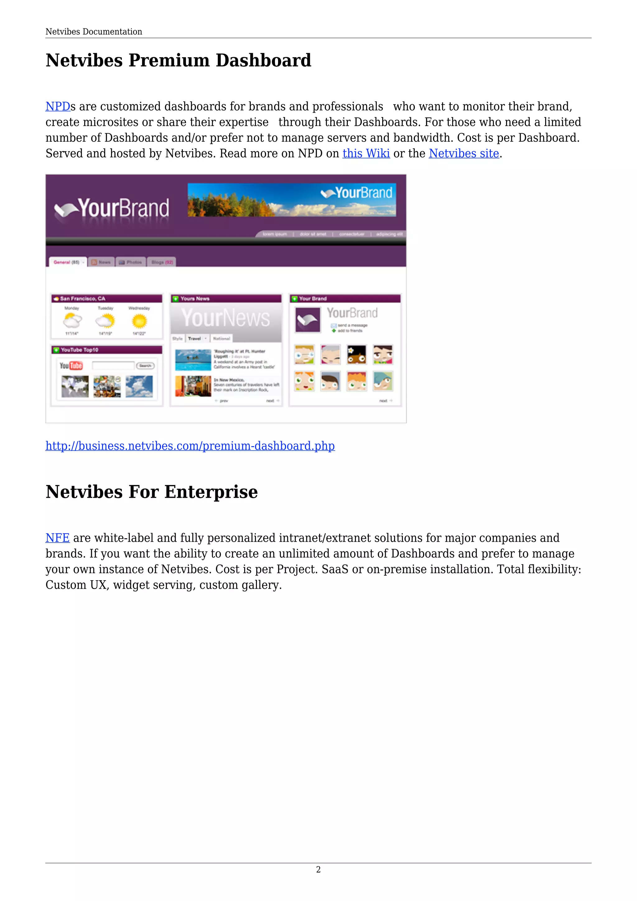 Netvibes user guide | PDF