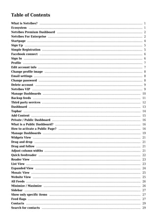 Netvibes user guide | PDF