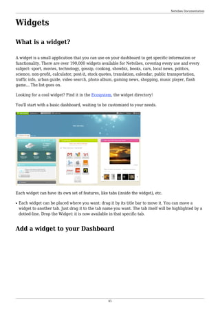 Netvibes user guide | PDF