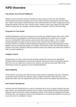 Netvibes user guide | PDF