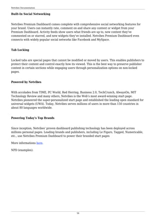 Netvibes user guide | PDF