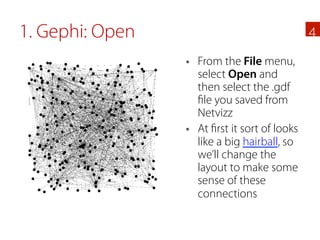 Facebook Network Analysis using Gephi | PDF | Social Networking | Internet