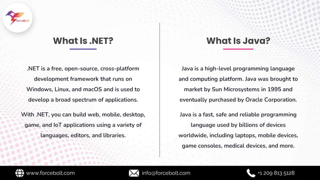 .Net vs JAVA: Which One To Choose In 2022 | PPT
