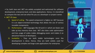 NET vs Java Which Technology Is Better for Website Development | PPTX ...