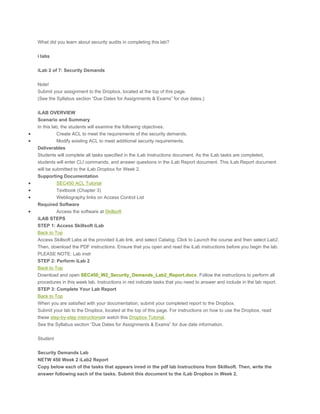 Netw450 advanced network security with lab entire class | PDF