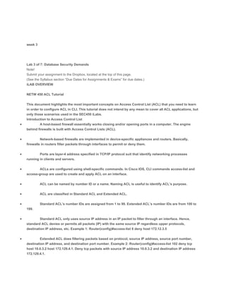 Netw450 advanced network security with lab entire class | PDF