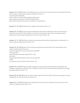 Netw450 advanced network security with lab entire class | PDF