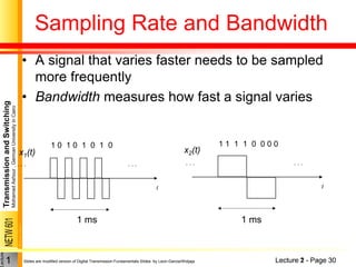 NETW601_Lecture01_2016, transmission and switching course | PDF | Computer Networking | Computing