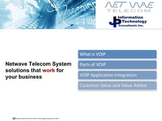 Netwave Telecom | PPT | Telecommunications Industry | Industries