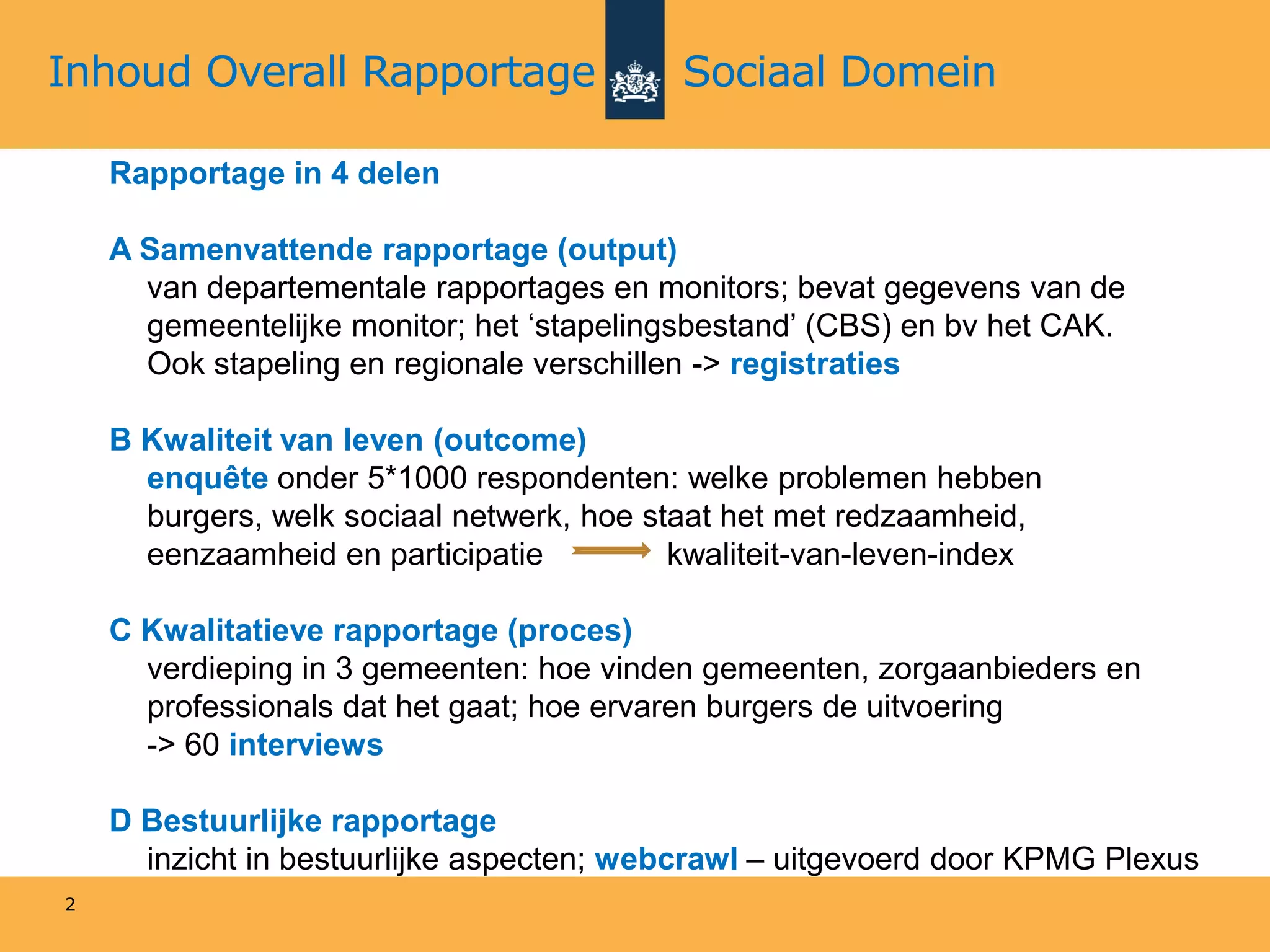 Netwerkbijeenkomst monitor 1 dec overall rapportage | PPT