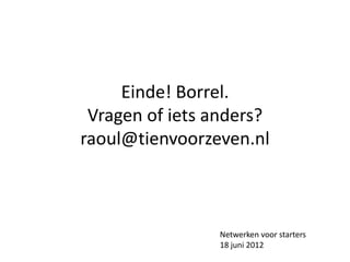 Netwerken voor starters | PPTX