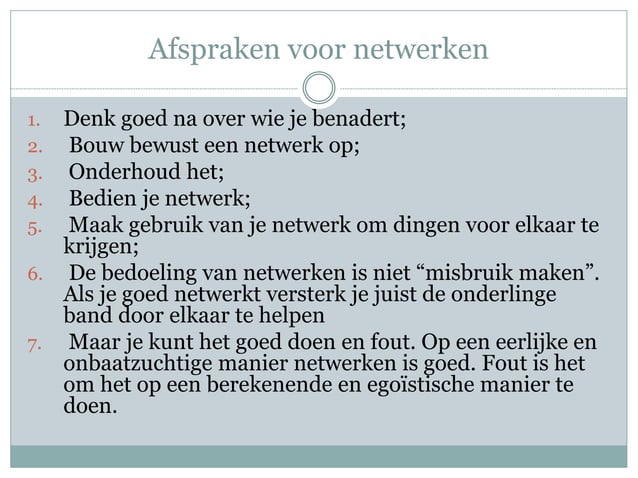 Netwerken werkt presentatieversie | PPTX | Resume Writing and Advice ...