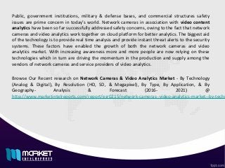 Revenue Analysis – Global Network Cameras & Video Analytics Market Till ...