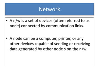 Network in Computer Application in Business | PPT