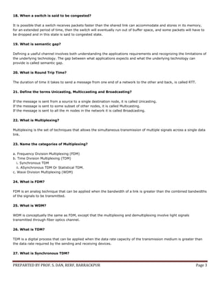 Computer Network Interview Questions | PDF | Computer Networking | Computing