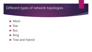 Network Topology | PPTX | Computer Networking | Computing